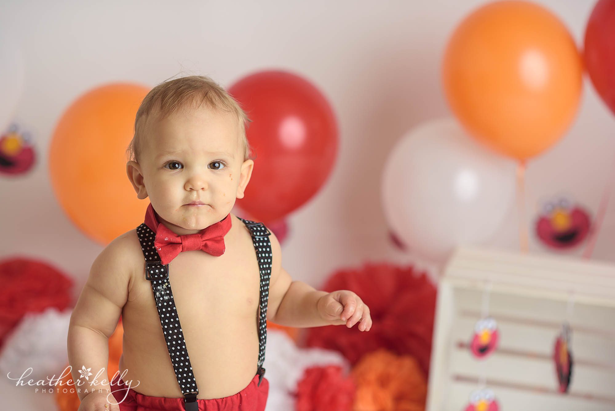 Stratford CT Cake Smash | Jakob's Elmo cake smash